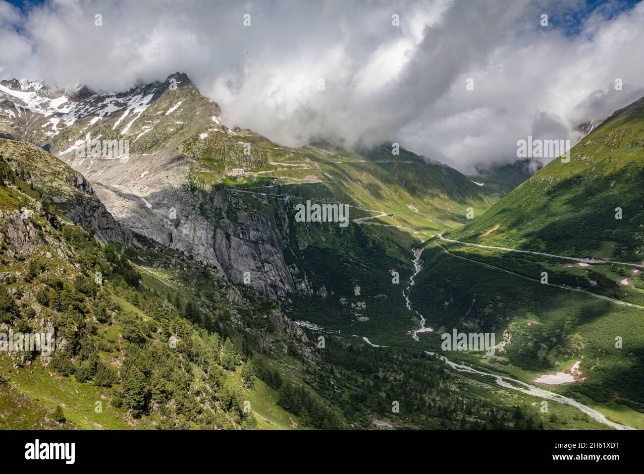 furkapass,hotel belvedere,serpentines,james bond,goldfinger Stock Photo ...