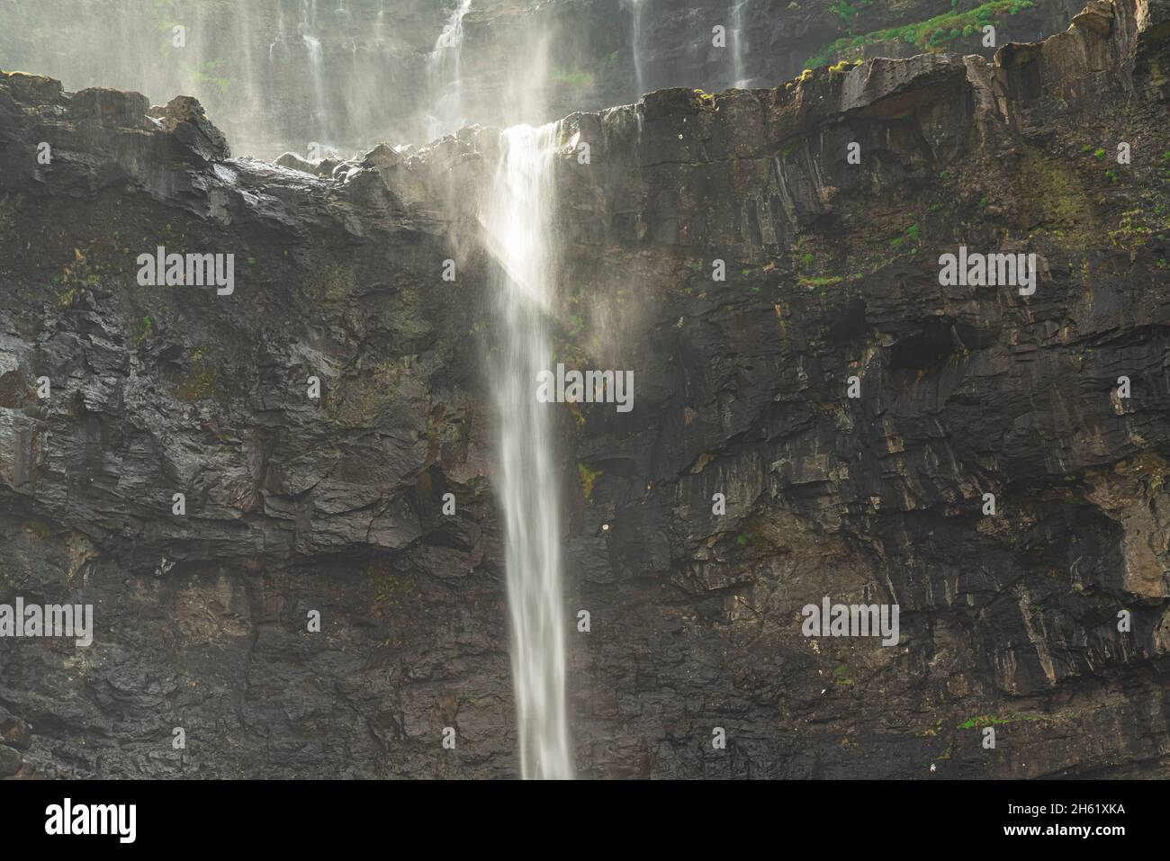 Faroe islands fossa waterfall hi-res stock photography and images - Alamy