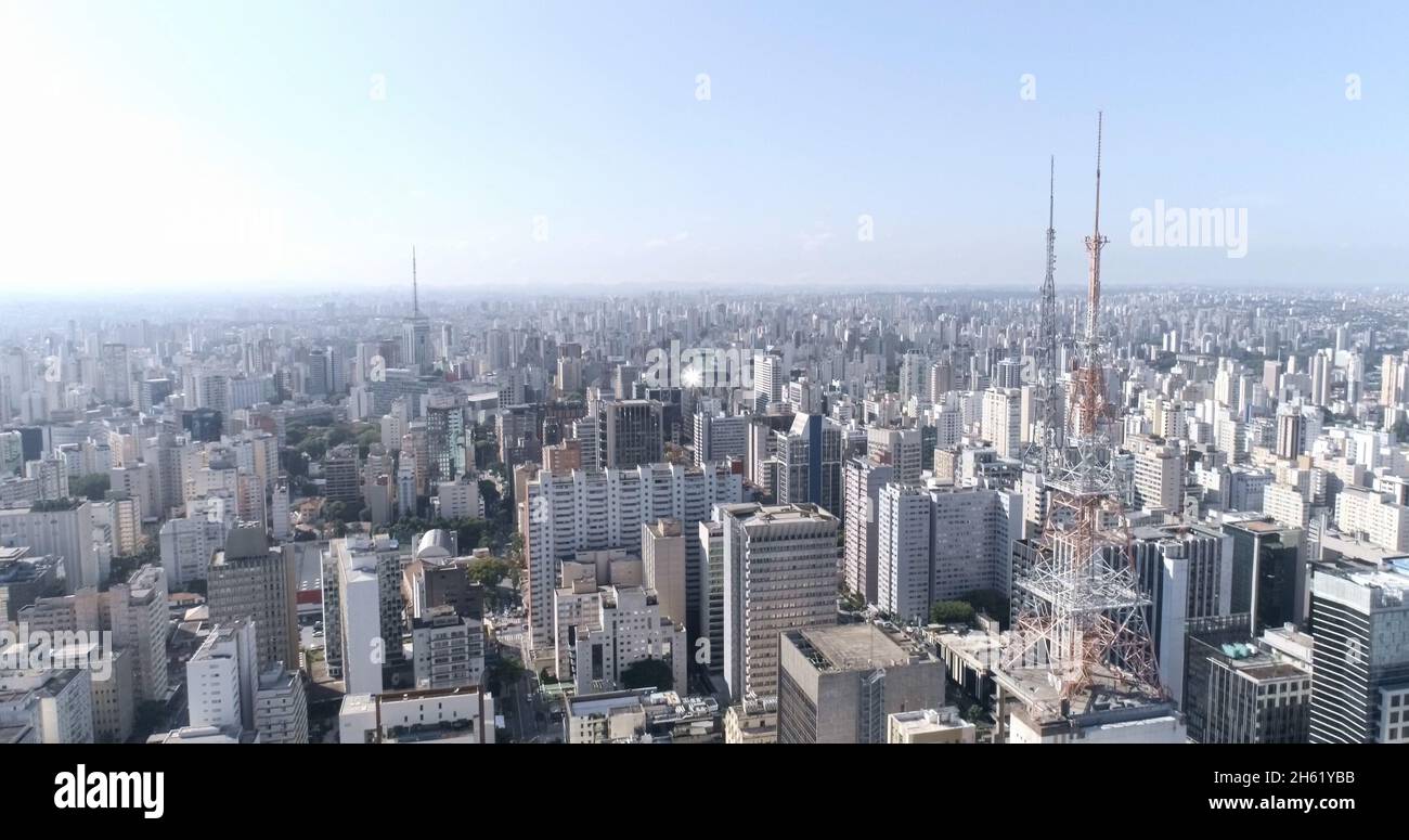 Aerial view of the city of Sao Paulo, Brazil Stock Photo - Alamy