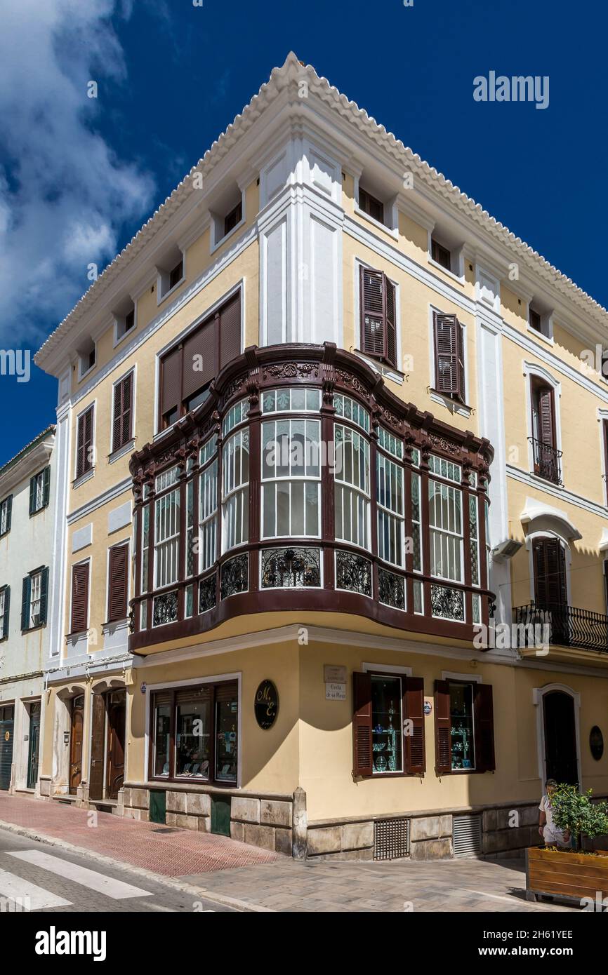 casa moncada with typical curved bay window,boinder,on carrer hannover ...