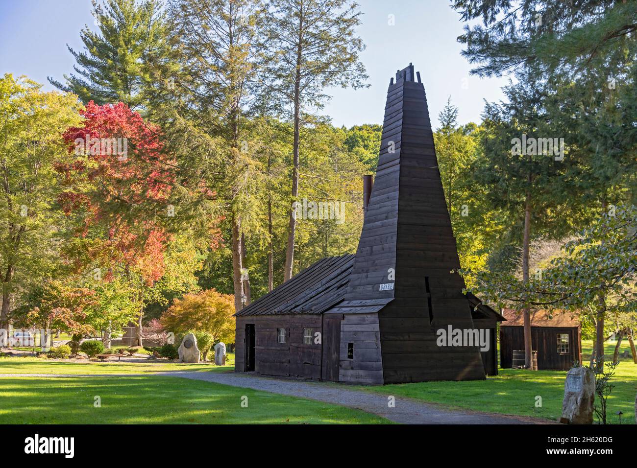 Titusville, Pennsylvania - The Drake Well Museum and Park, where in ...