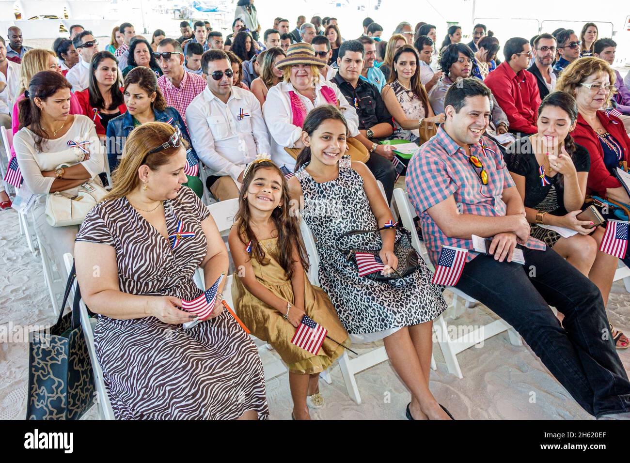 Miami Beach Florida,Oath of Citizenship Ceremony,immigrants swearing ...