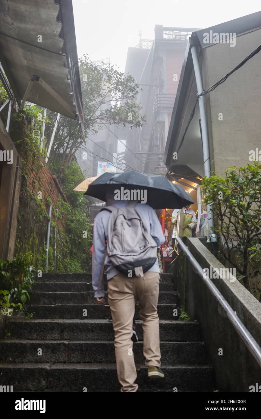 Rain in the stairs district hi-res stock photography and images - Alamy