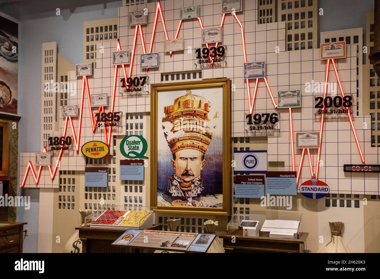 Titusville, Pennsylvania - The Drake Well Museum and Park, where in ...