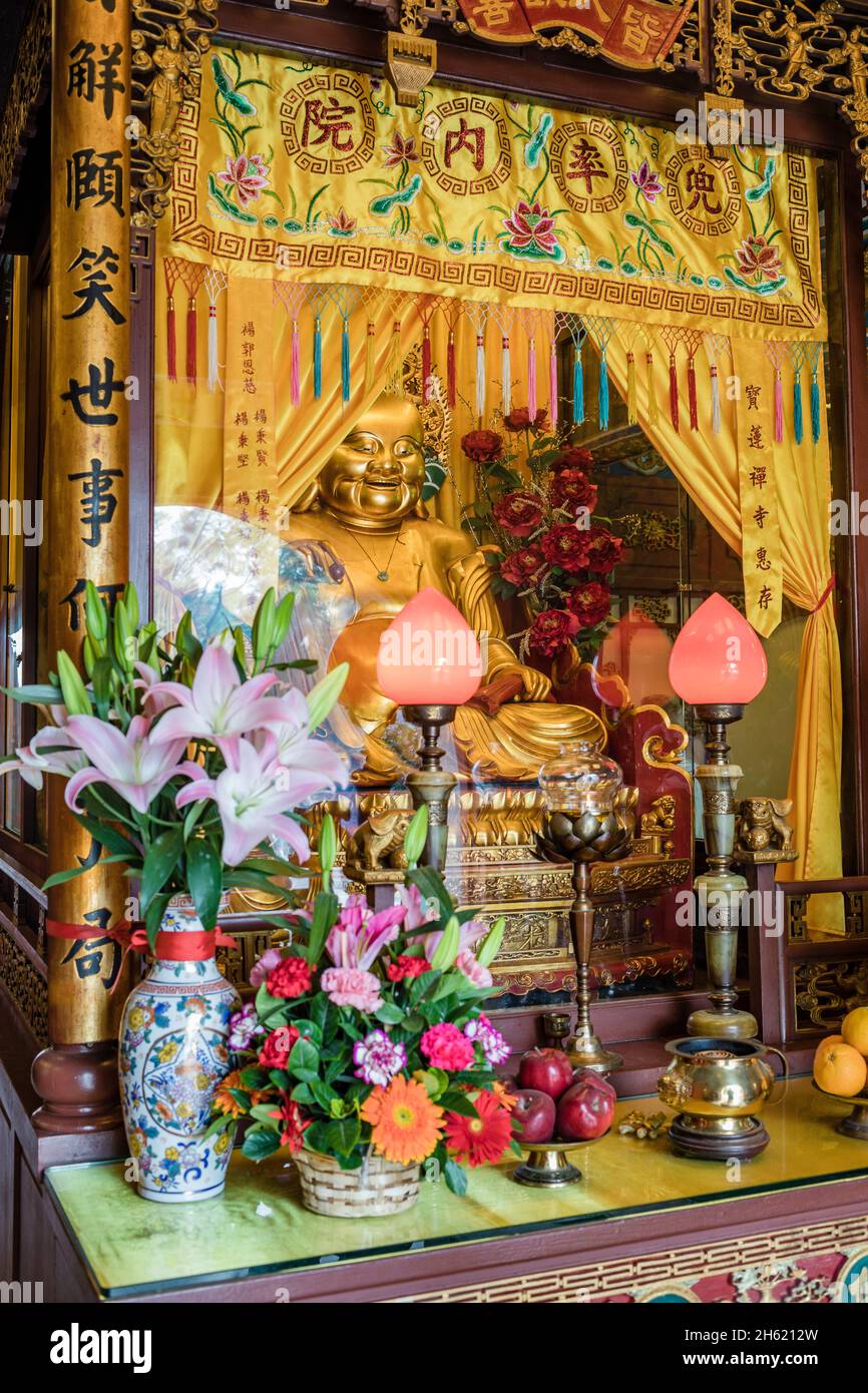 buddha altar,po lin monastery,po lin temple,lantau Stock Photo - Alamy