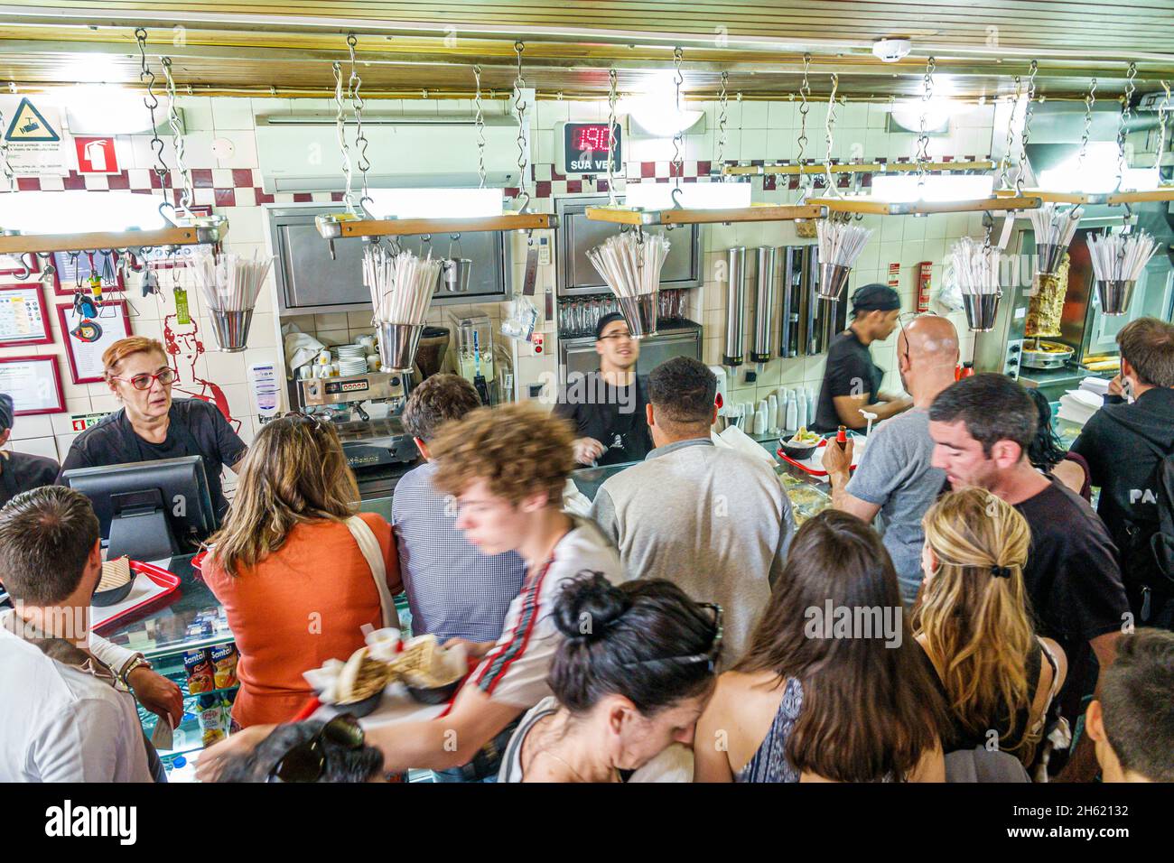 Crowded Restaurant Line