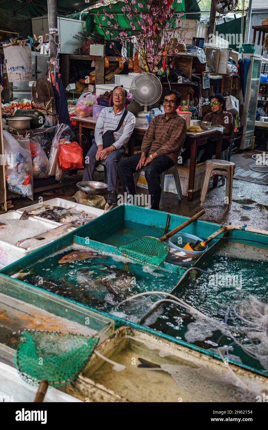 fish vendor,dried seafood market stall,tai o traditional fishing ...
