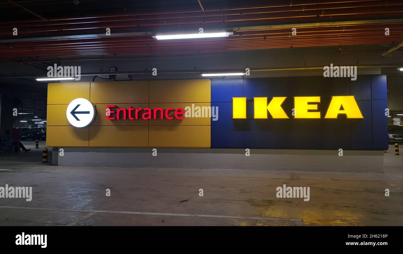 Mumbai, Maharashtra, India, Nov 11 2021: Mumbai Ikea signage at the ...