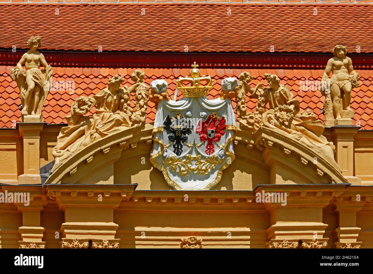 coat of arms at the orangery,erlangen,bavaria,germany Stock Photo - Alamy