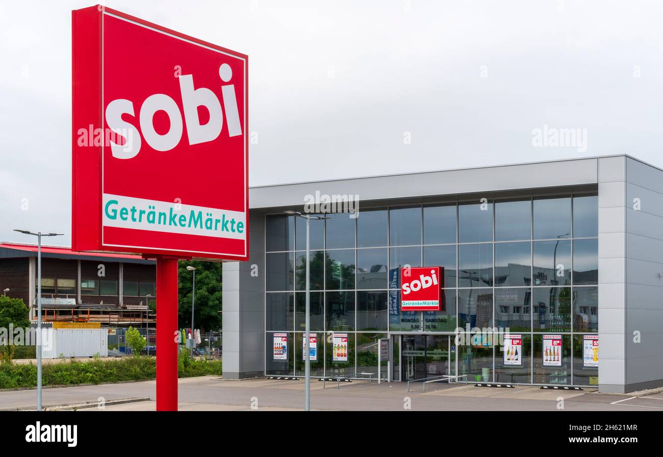branch of the beverage trade sobi in schwabmünchen Stock Photo - Alamy