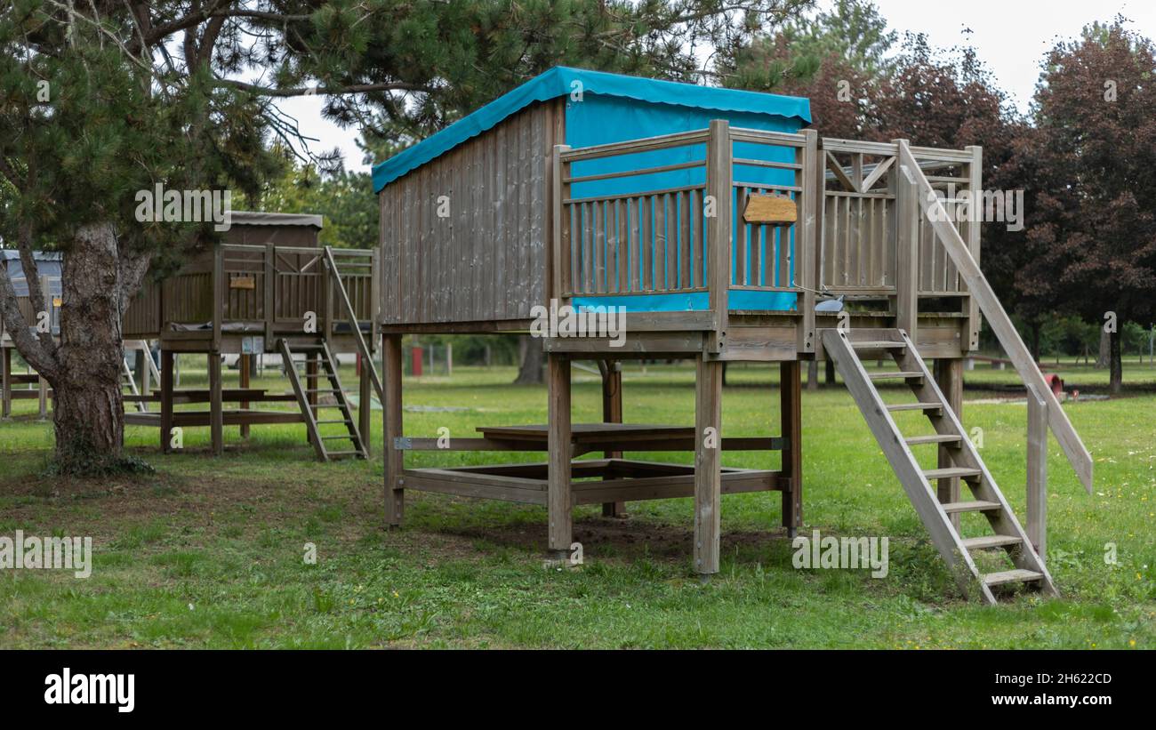 Wooden cabin stairs hi-res stock photography and images - Alamy
