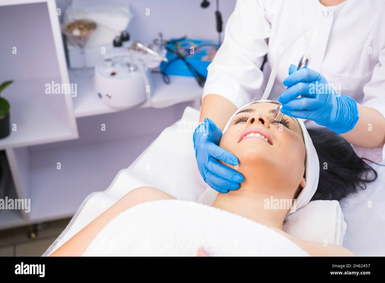 Woman undergoes cosmetic procedures hi-res stock photography and images ...