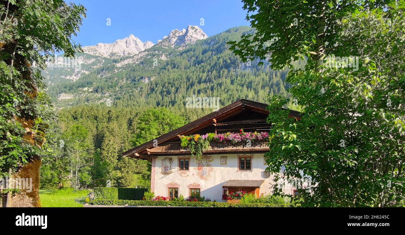 Tyrolean farm in the leutasch valley hi-res stock photography and ...