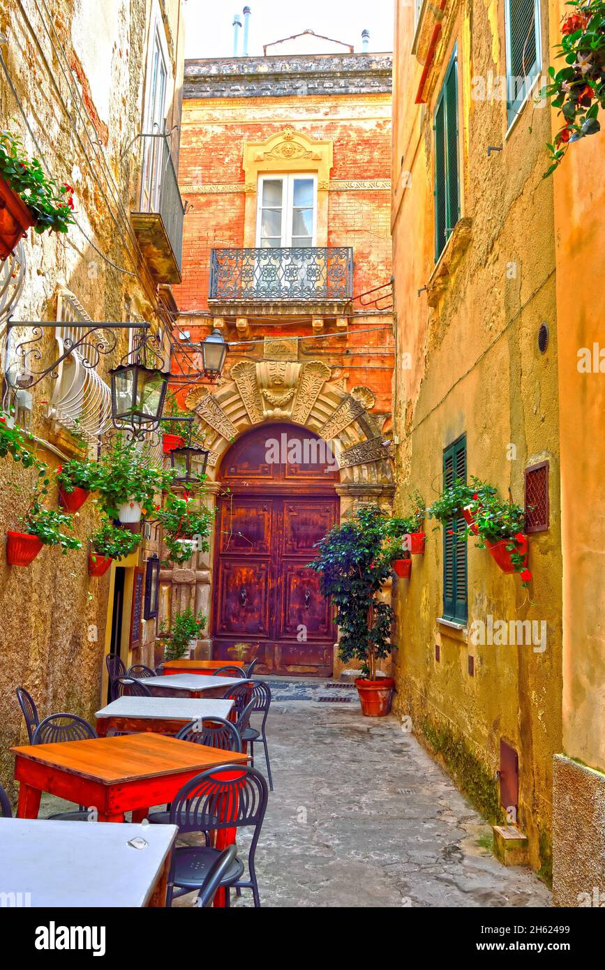 the historic center of Tropea Calabria Italy Stock Photo - Alamy