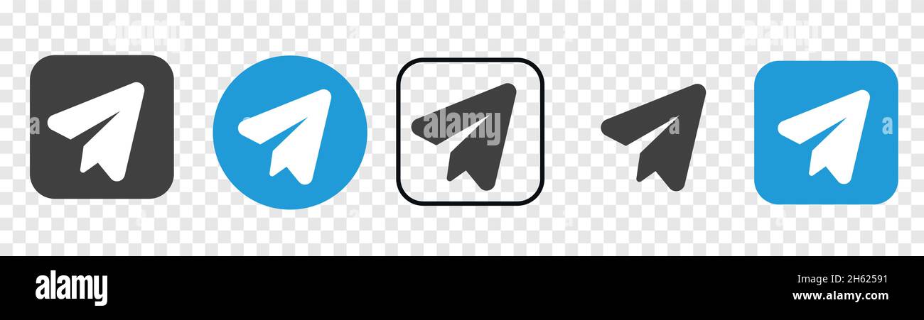 Telegram logo icon on Stock Vector Images - Alamy