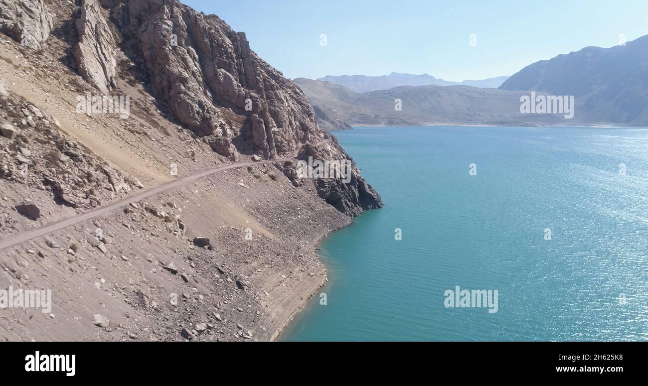 Cajon del Maipo canyon and Embalse El Yeso, Andes, Chile. South America ...