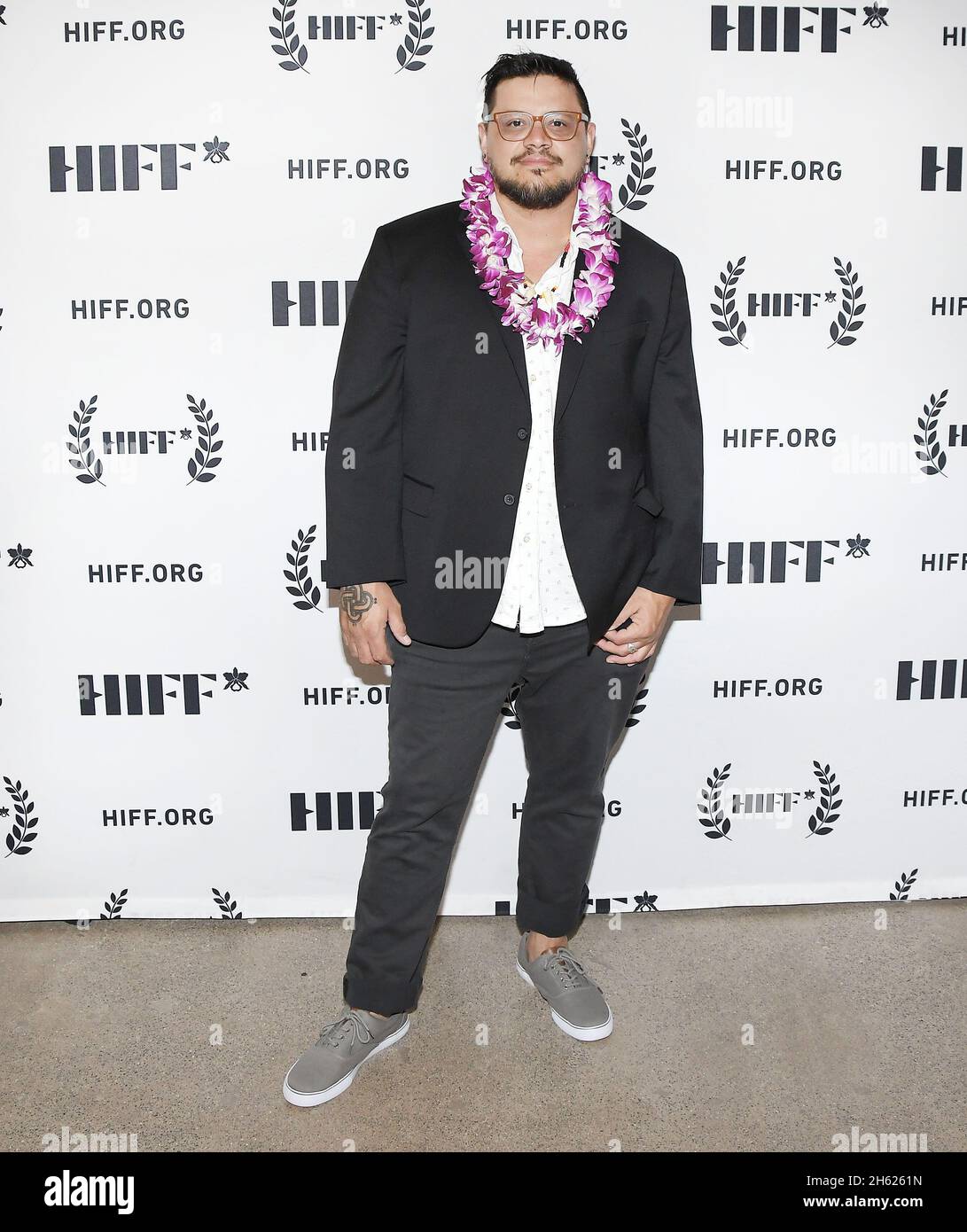 Filmmaker Sterlin Harjo arrives at the 41st Hawai'i International Film ...