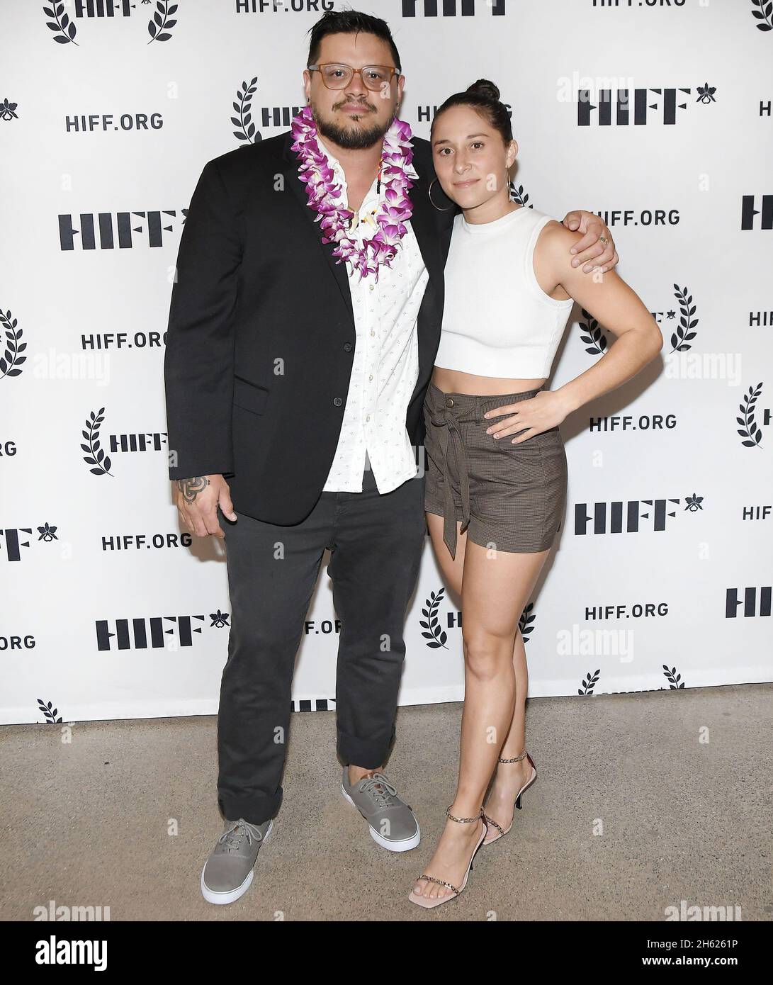 Los Angeles, USA. 11th Nov, 2021. (L-R) Filmmaker Sterlin Harjo and ...