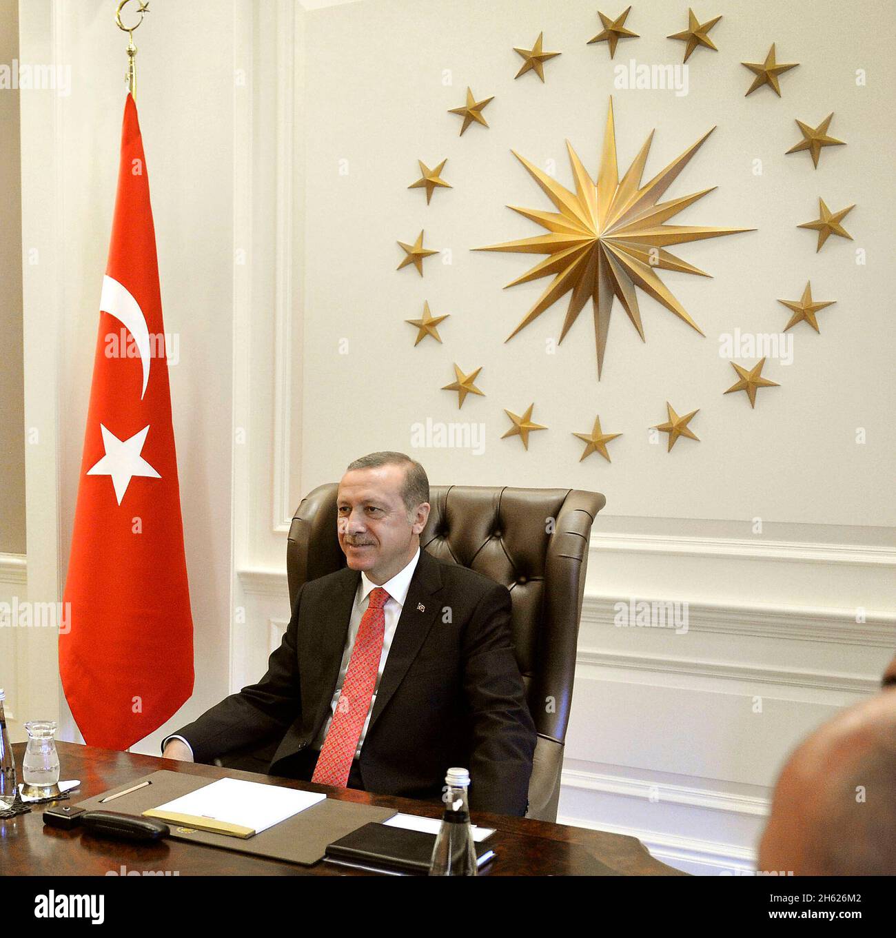 Turkish President Recep Tayyip Erdogan at the Turkish presidential ...