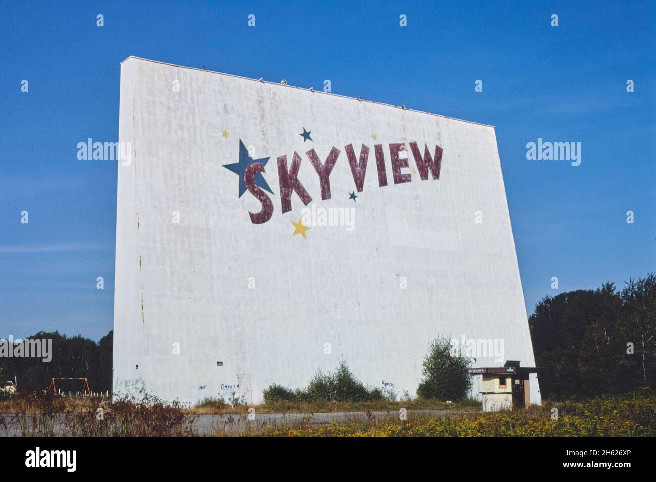 Skyview Drive-in Theater, Route 28, Brockton, Massachusetts; ca. 1984 ...