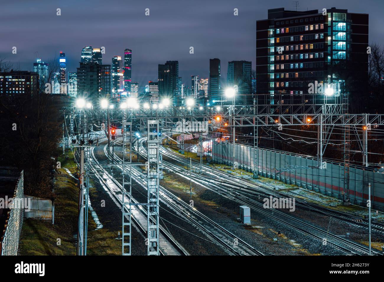 Moscow metro night hi-res stock photography and images - Alamy