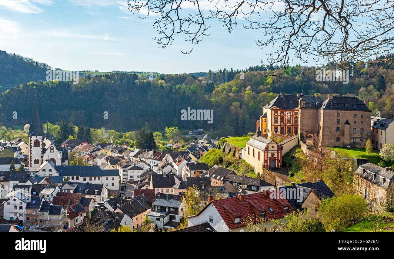 Malberg in the kylltal with castle hi-res stock photography and images ...
