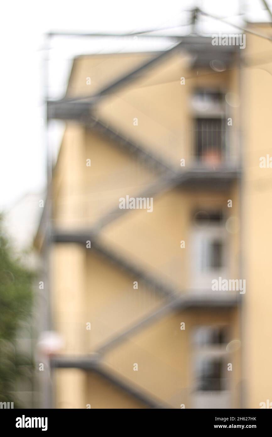 Fire escape on highrise hi-res stock photography and images - Alamy