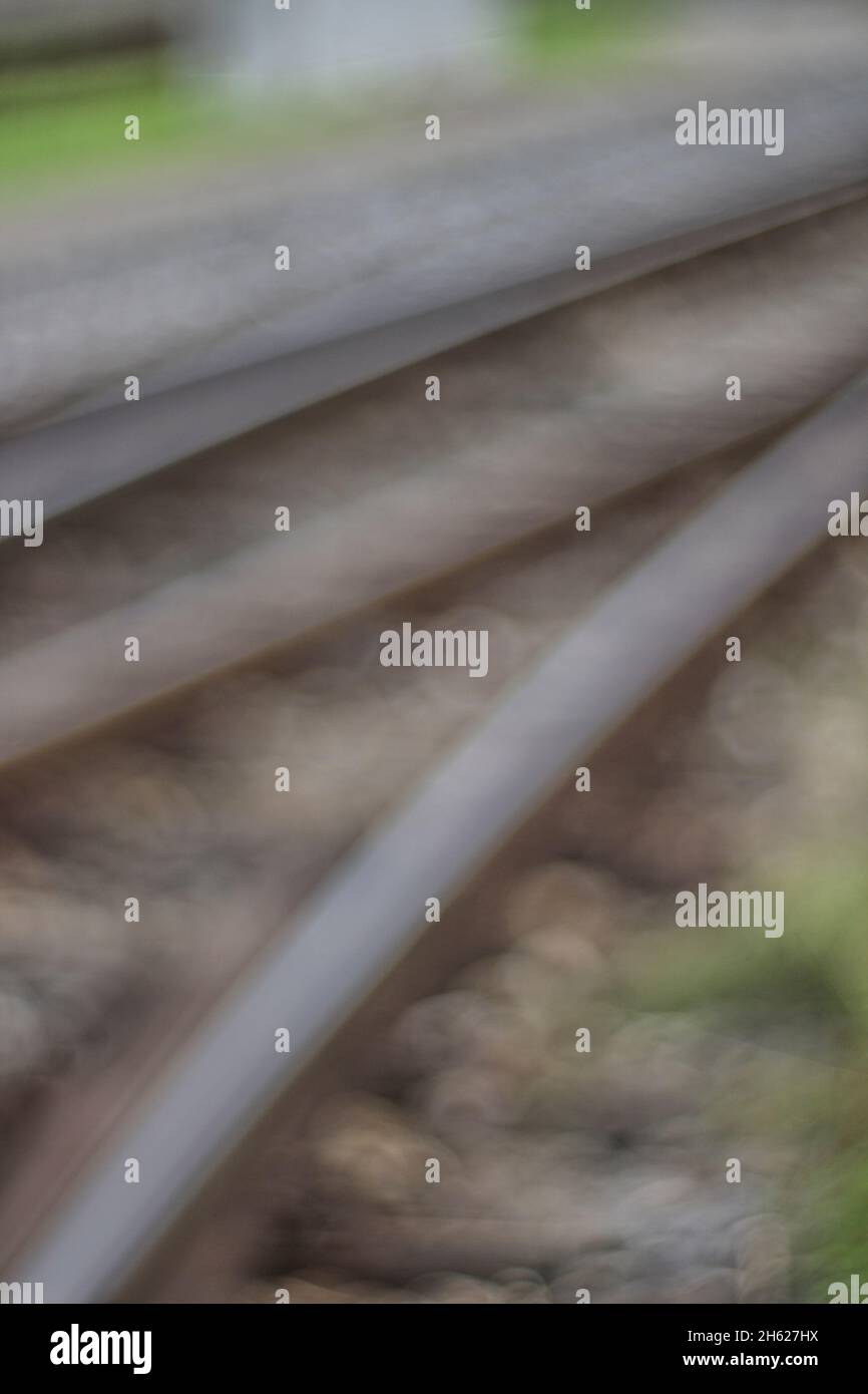 Rails of the light rail with a switch hi-res stock photography and ...