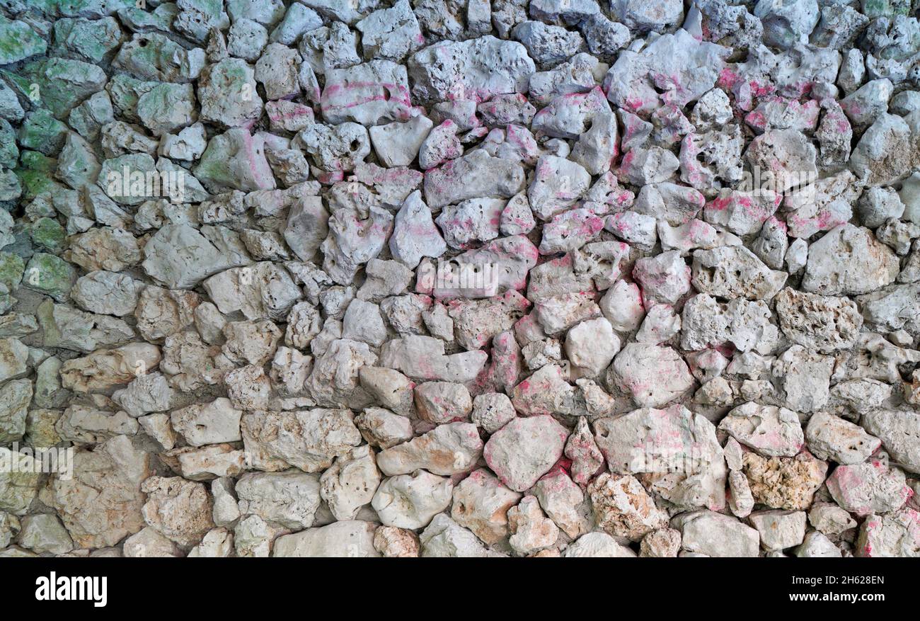 Structure of a stone made of natural mineral material as a background ...