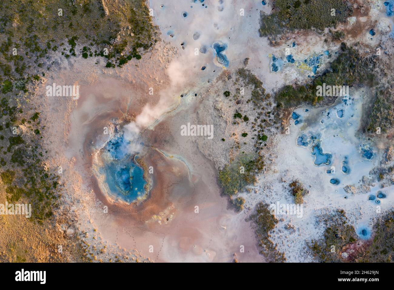 a geothermal field in iceland Stock Photo - Alamy