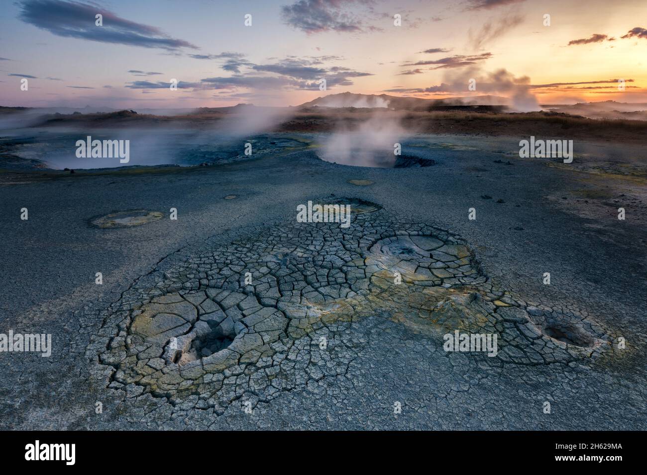 a geothermal field in iceland Stock Photo - Alamy