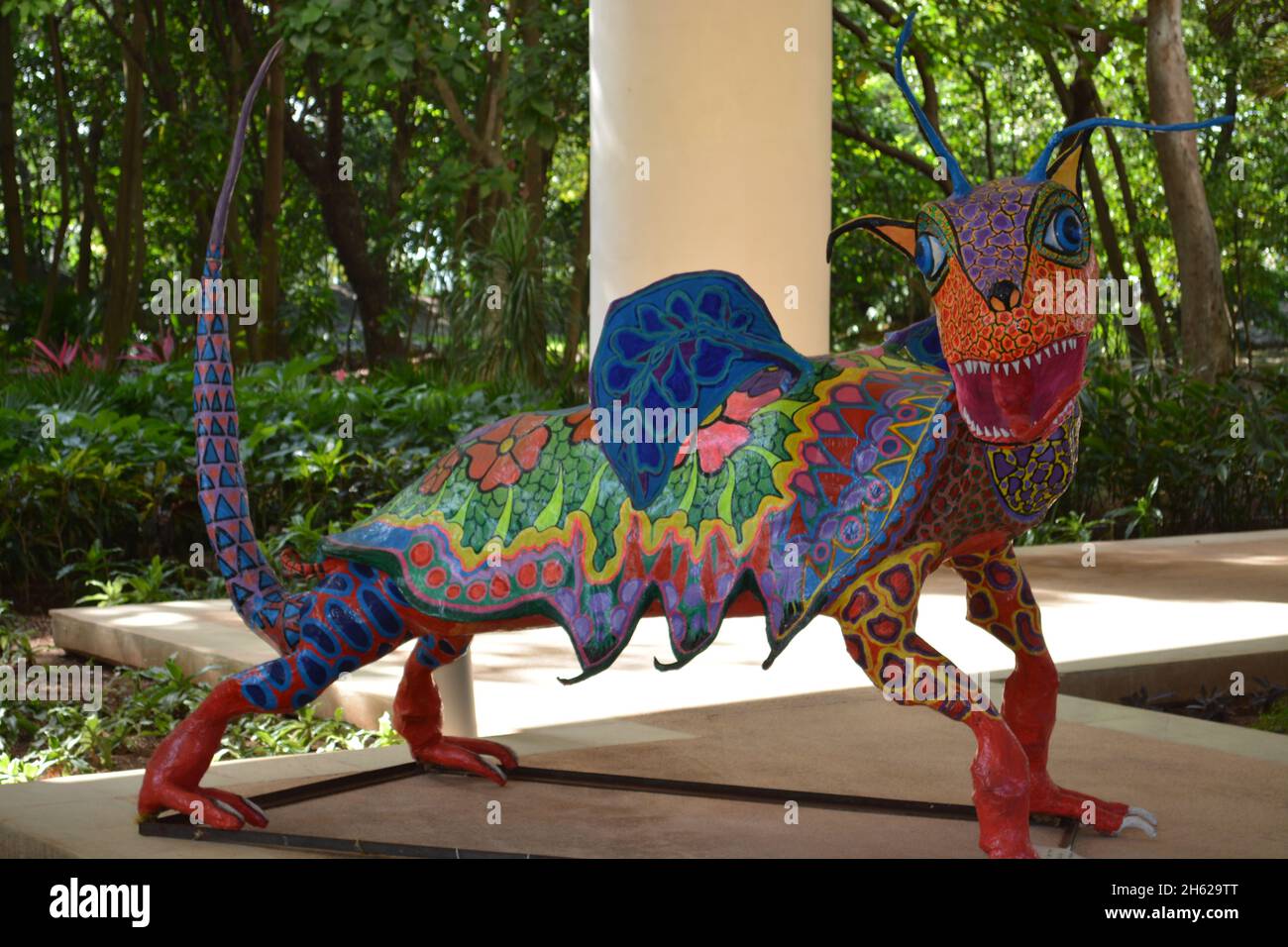 Alebrijes are brightly colored sculptures of mythic animals. Exhibition ...