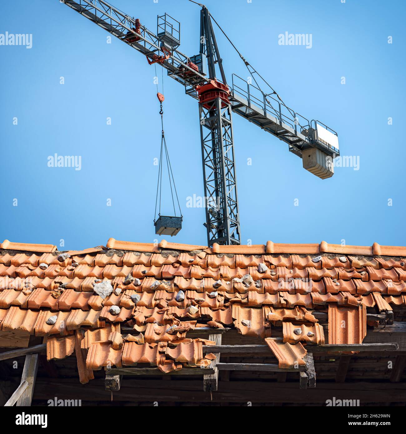 Repairing construction development working damaged hi-res stock ...