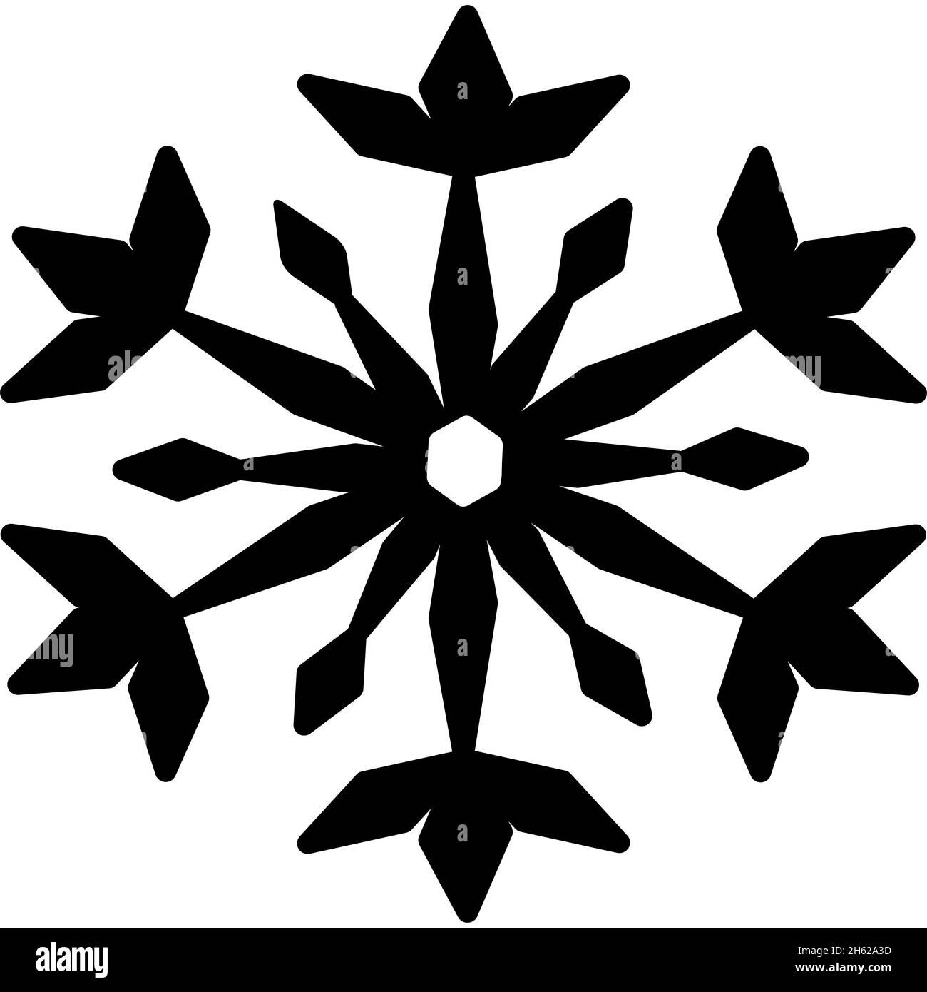Black Snowflake Icon