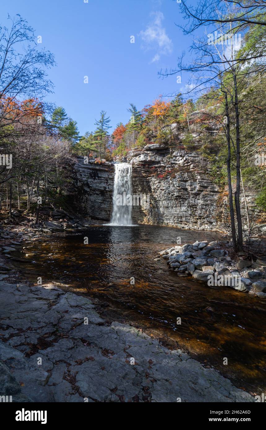 Awosting Falls in Minnewaska State Park on a brilliant fall day Stock ...