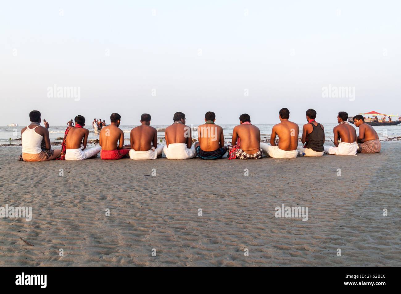 DUBLAR CHAR, BANGLADESH - NOVEMBER 14, 2016: Hindu devotees praying ...