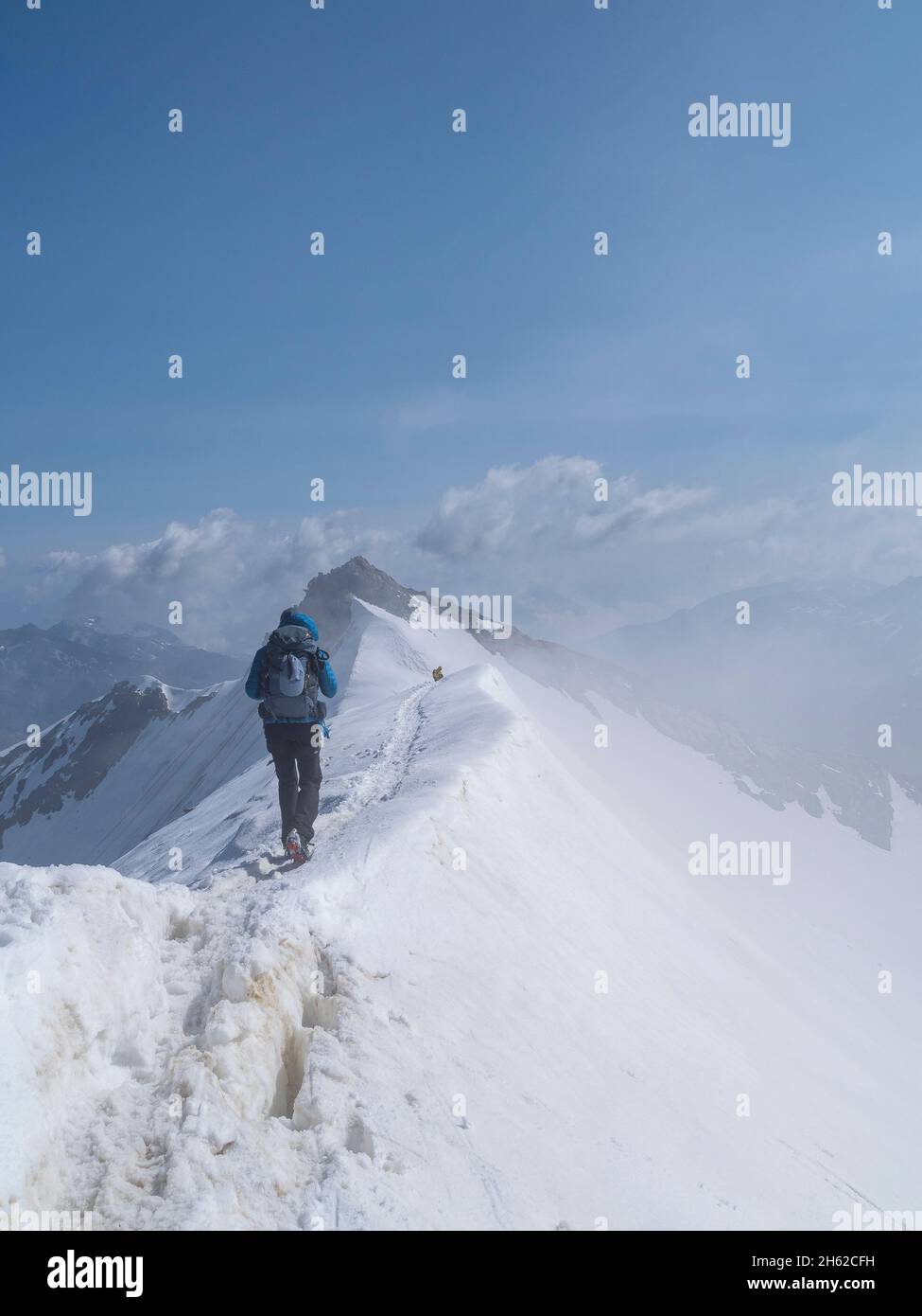 glacier tour to the cevedale 3769 m,the third highest mountain in the ...