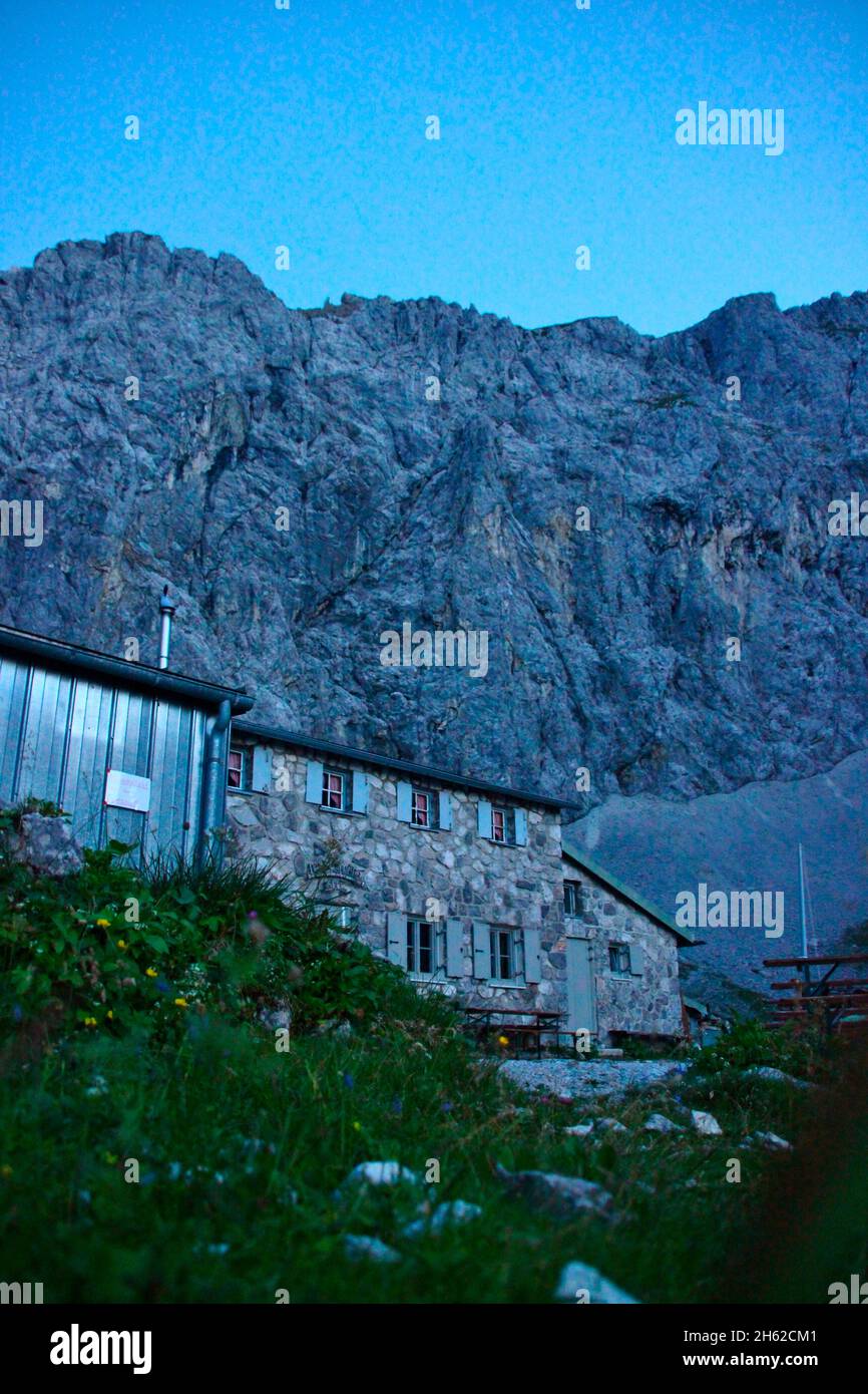 karwendel mountains,dammkar hut,germany,bavaria,upper bavaria ...