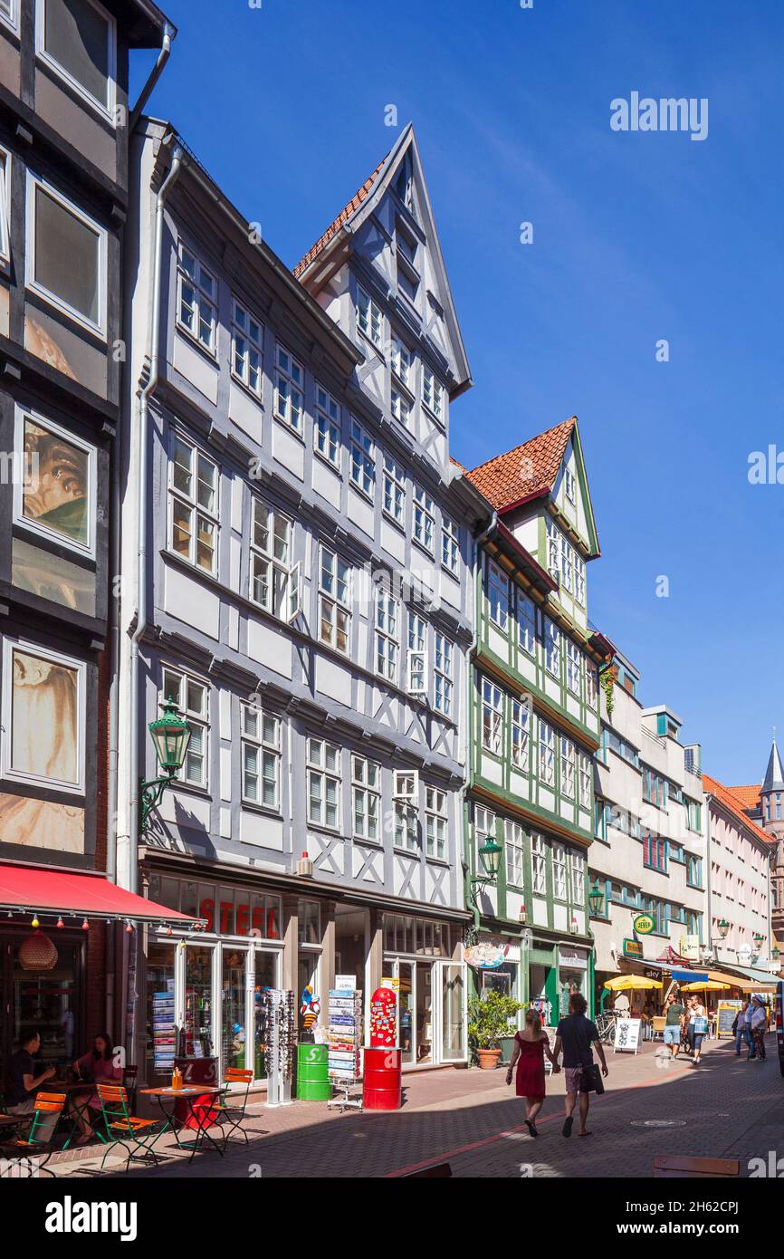 Old town with half timbered houses in kramerstrasse hi-res stock ...