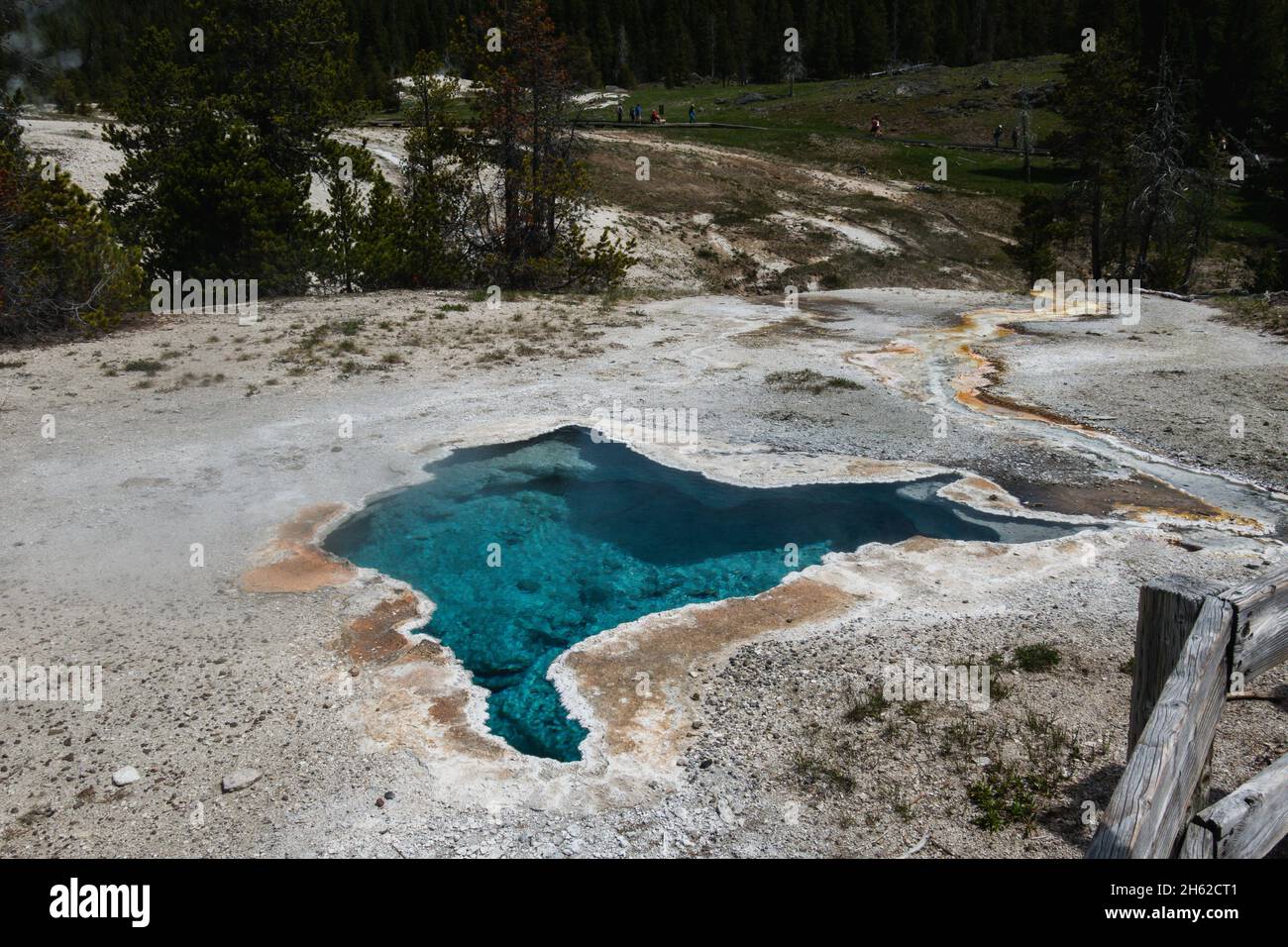 The Blue Star Spring near the Old Faithful Geyser Stock Photo - Alamy
