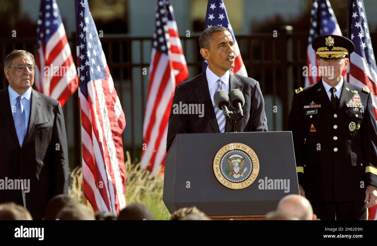 President Barack Obama speaks during a remembrance ceremony at the ...