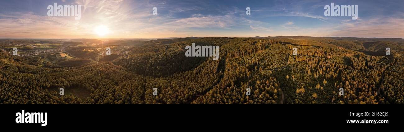 germany,thuringia,geratal,plaue,elgersburg,observation tower,mountains ...