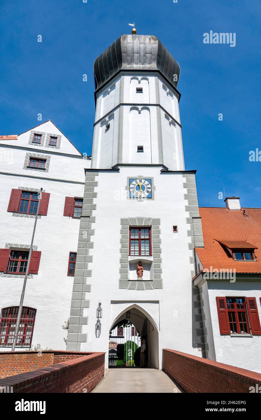 the vöhlin castle is located above the town of illertissen in the neu ...