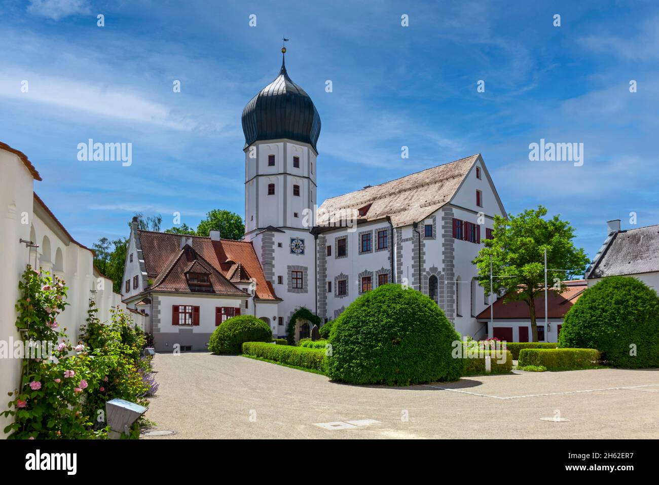 the vöhlin castle is located above the town of illertissen in the neu ...