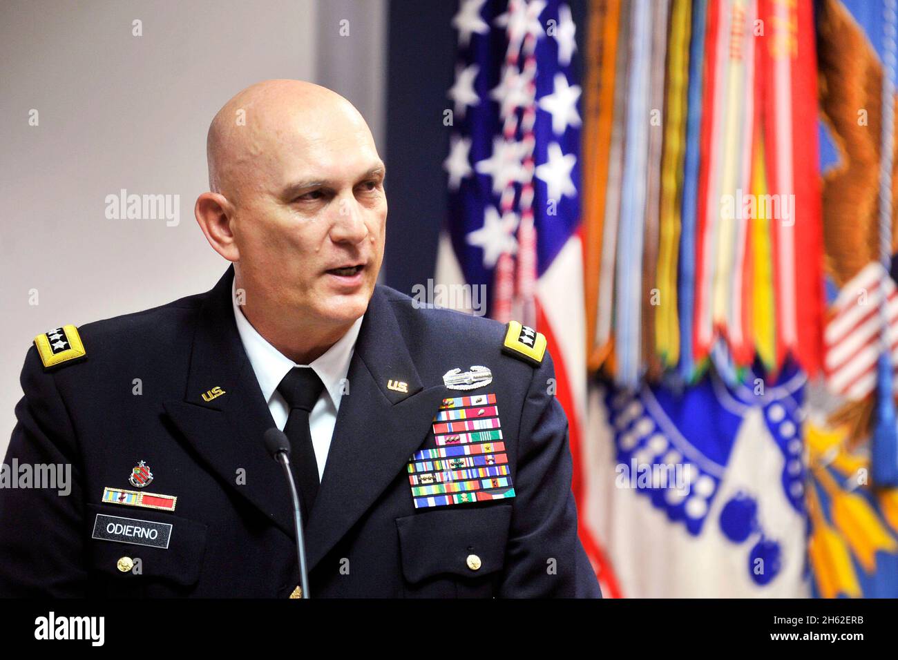 Chief of Staff of the Army Gen. Raymond T. Odierno delivers remarks at ...