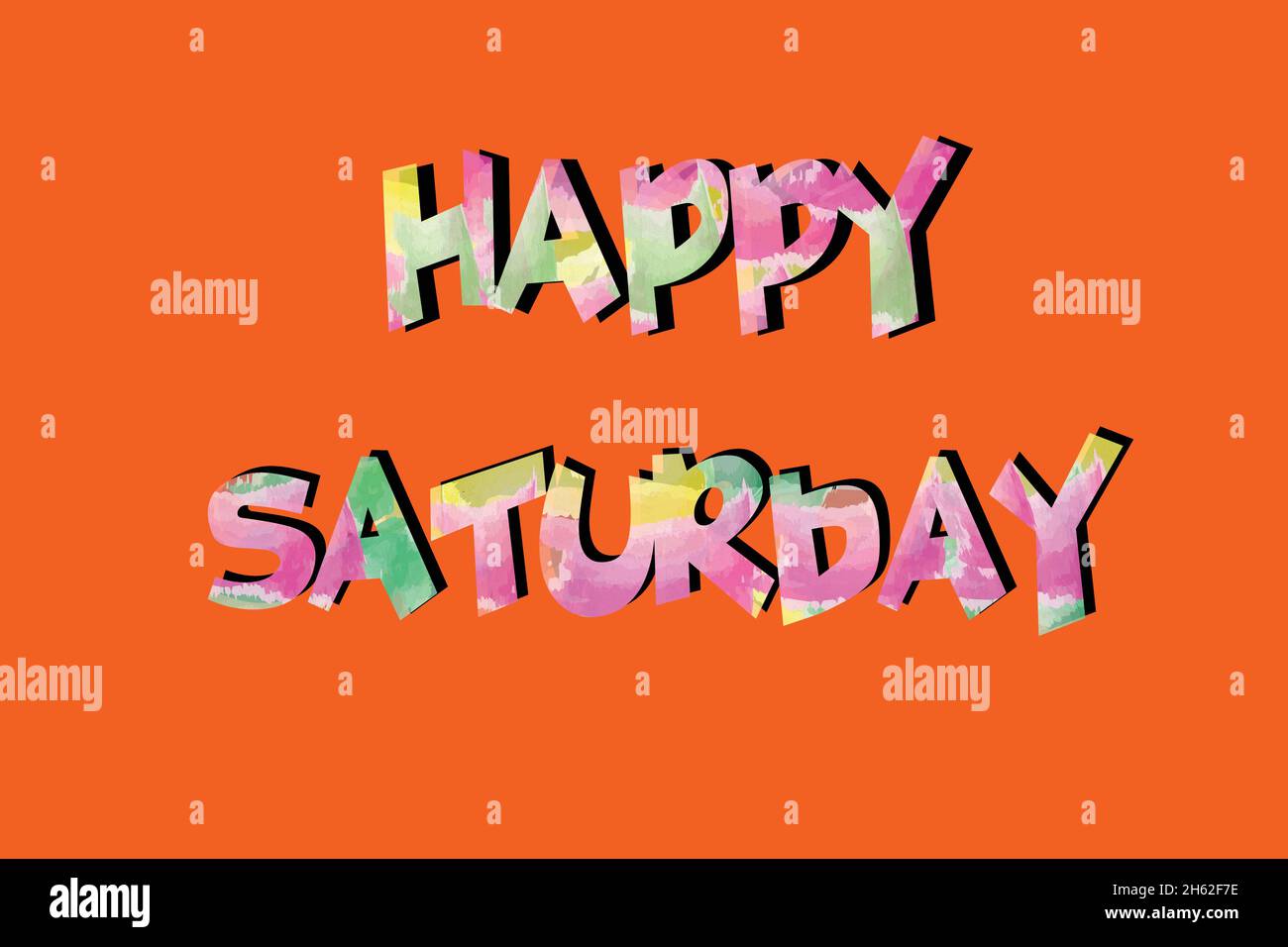 Happy Saturday background design. Concept vector design for ...