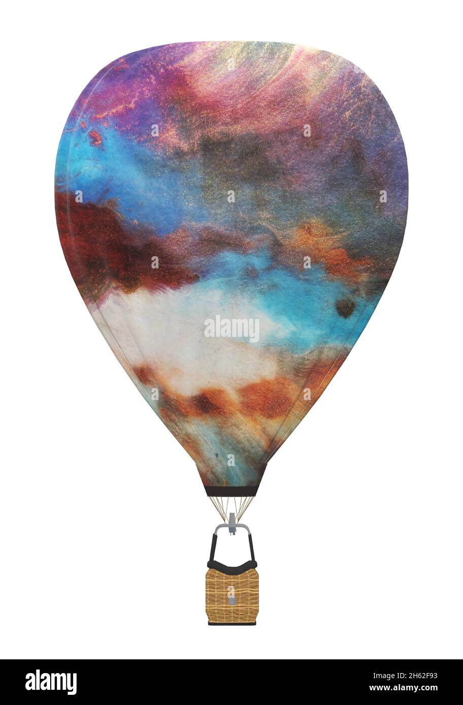 Abstract Painting Colors Hot Air Balloon Stock Vector Image & Art - Alamy