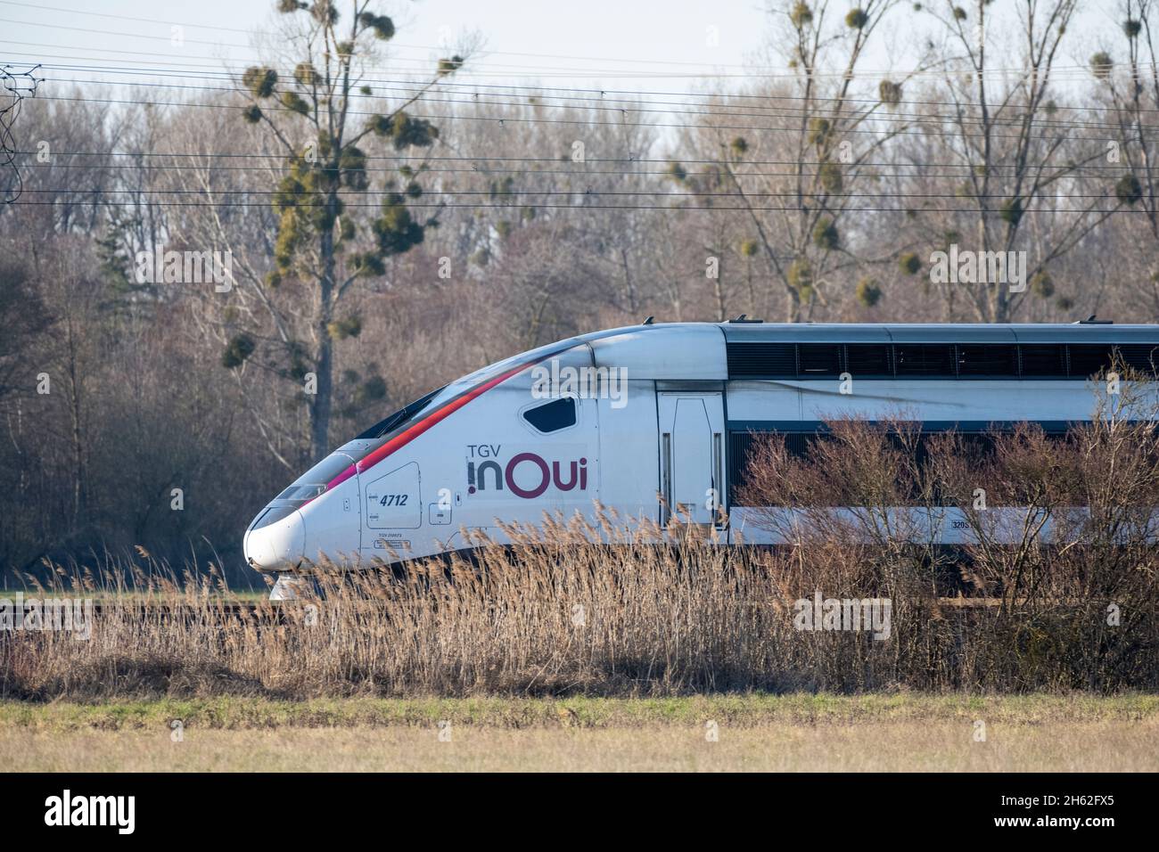 tgv,train à grande vitesse,high-speed train Stock Photo - Alamy