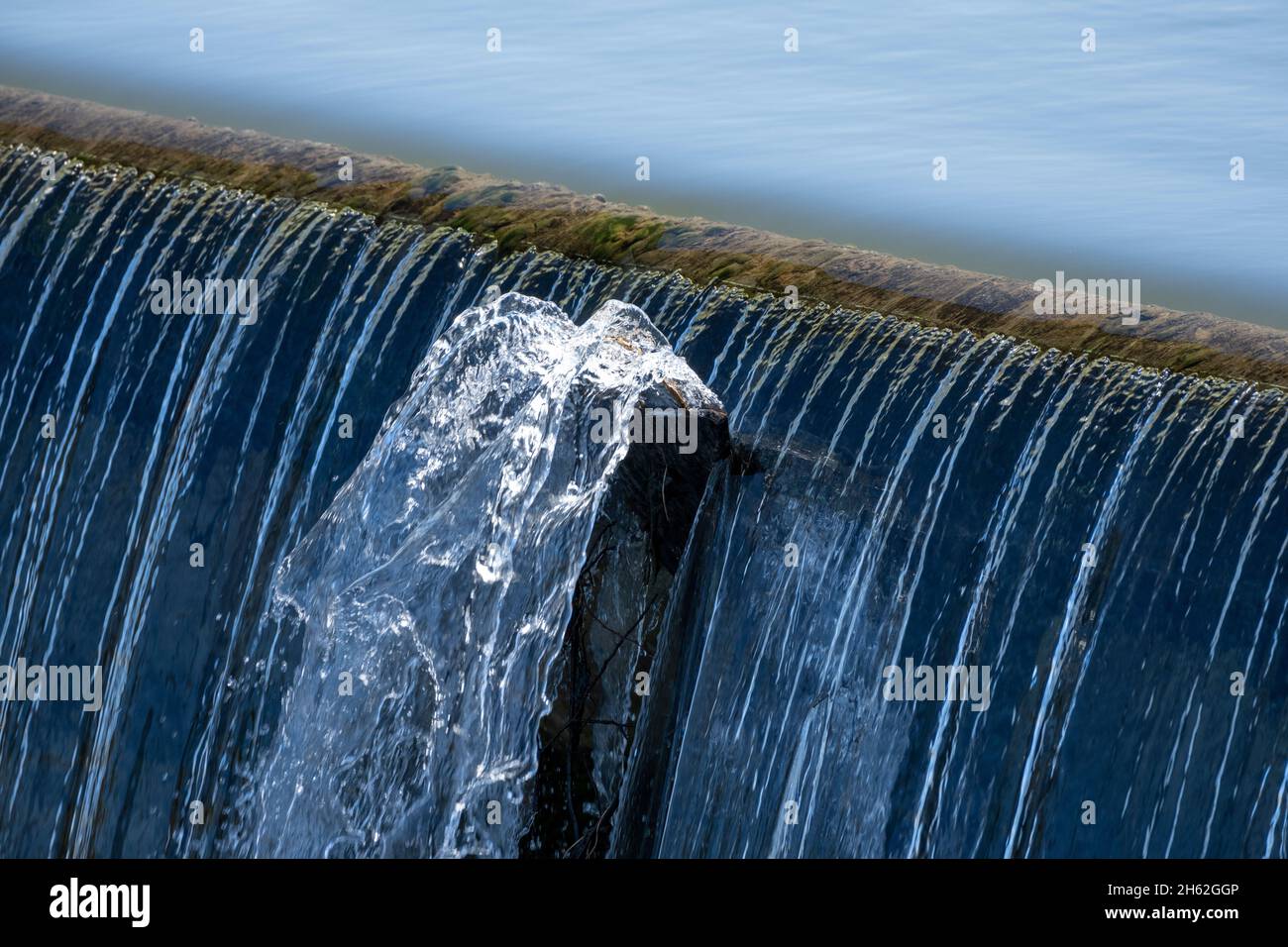 weir on a stream Stock Photo - Alamy