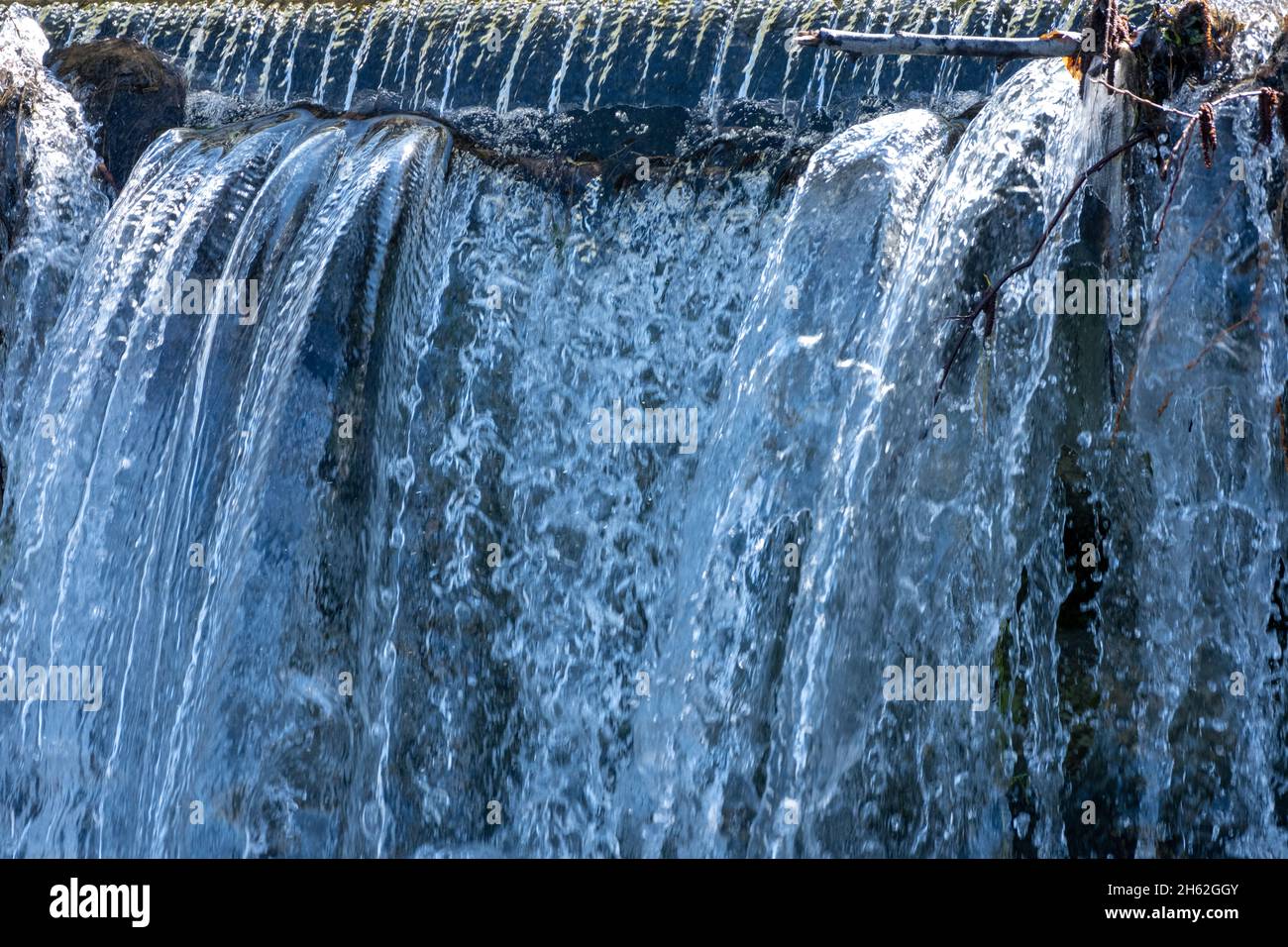 weir on a stream Stock Photo - Alamy